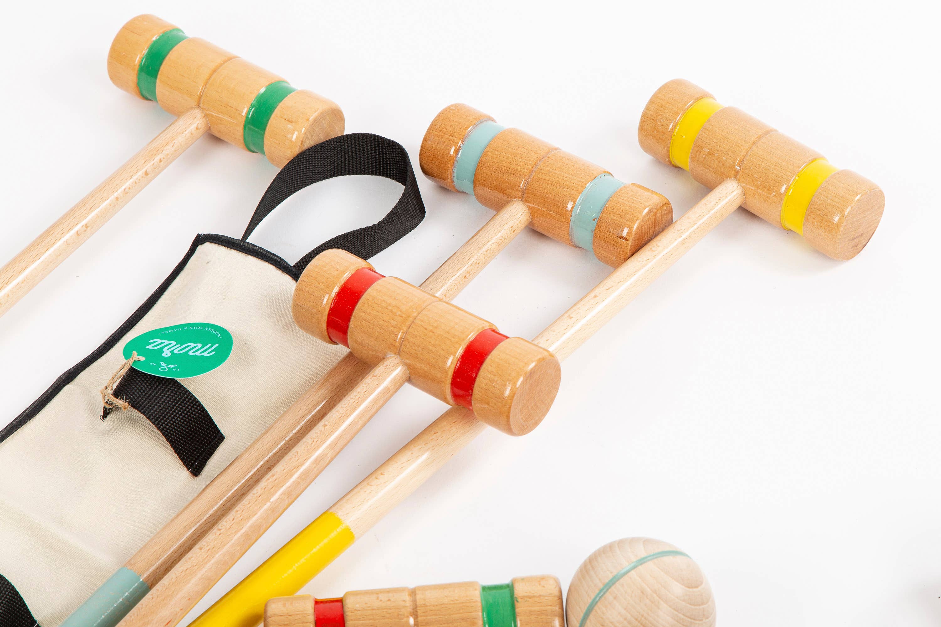 MORA PLAY - Wooden croquet set in a hanging bag | The Forest Store