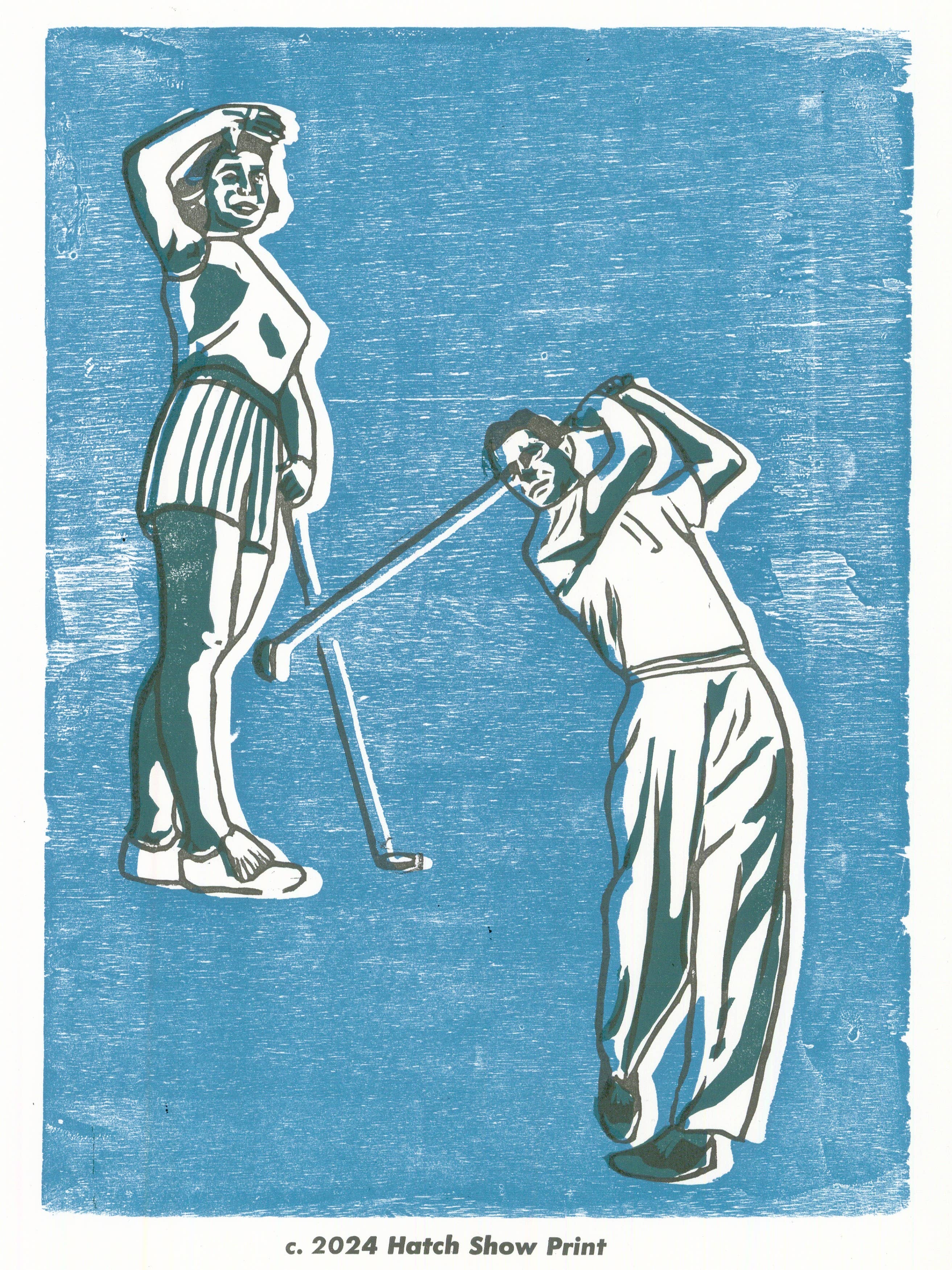 Hatch Show Print - Golf Poster: Packaged | The Forest Store