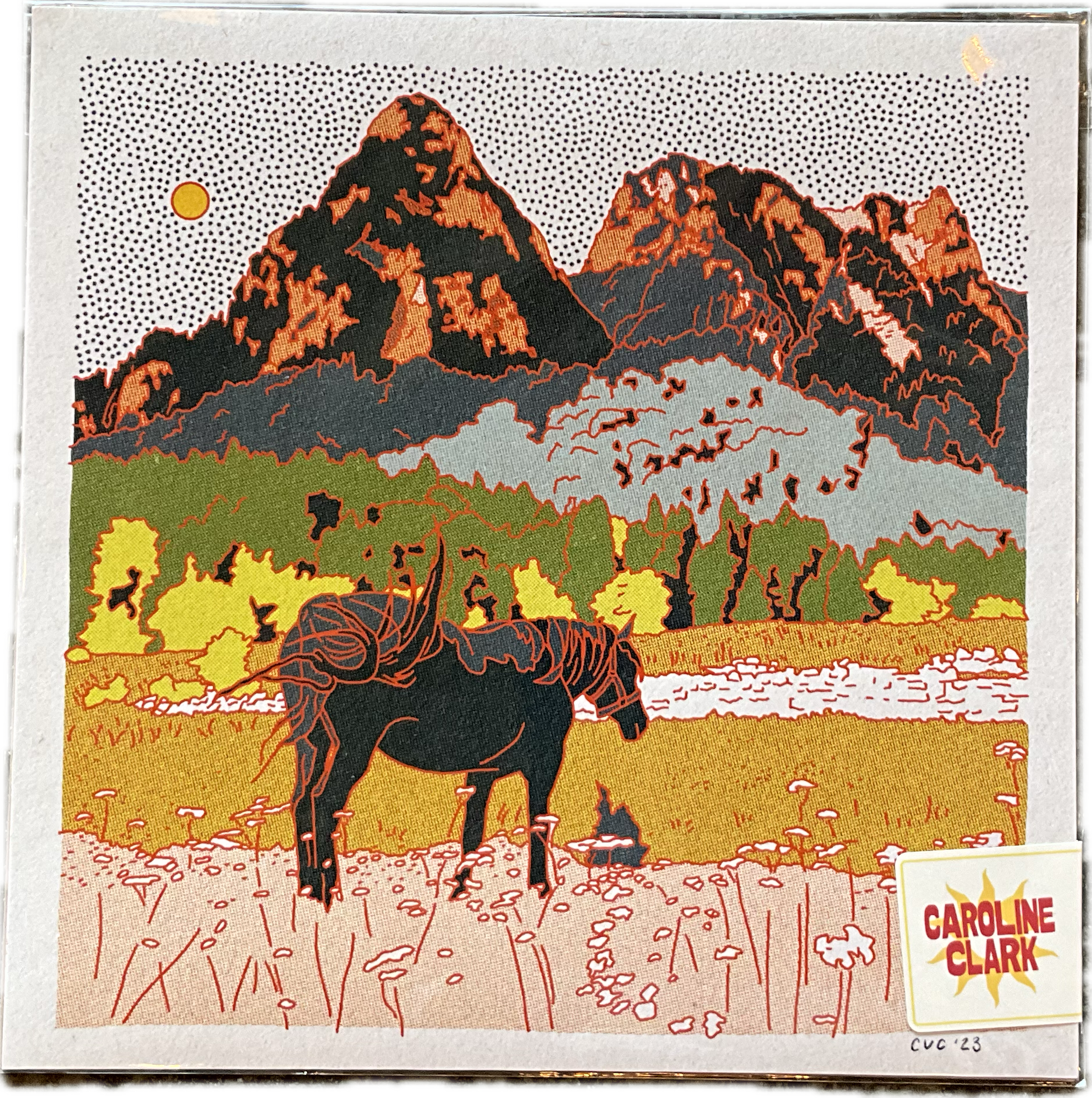 Caroline Clark - Desert Mountain #39 12 x 12 | The Forest Store