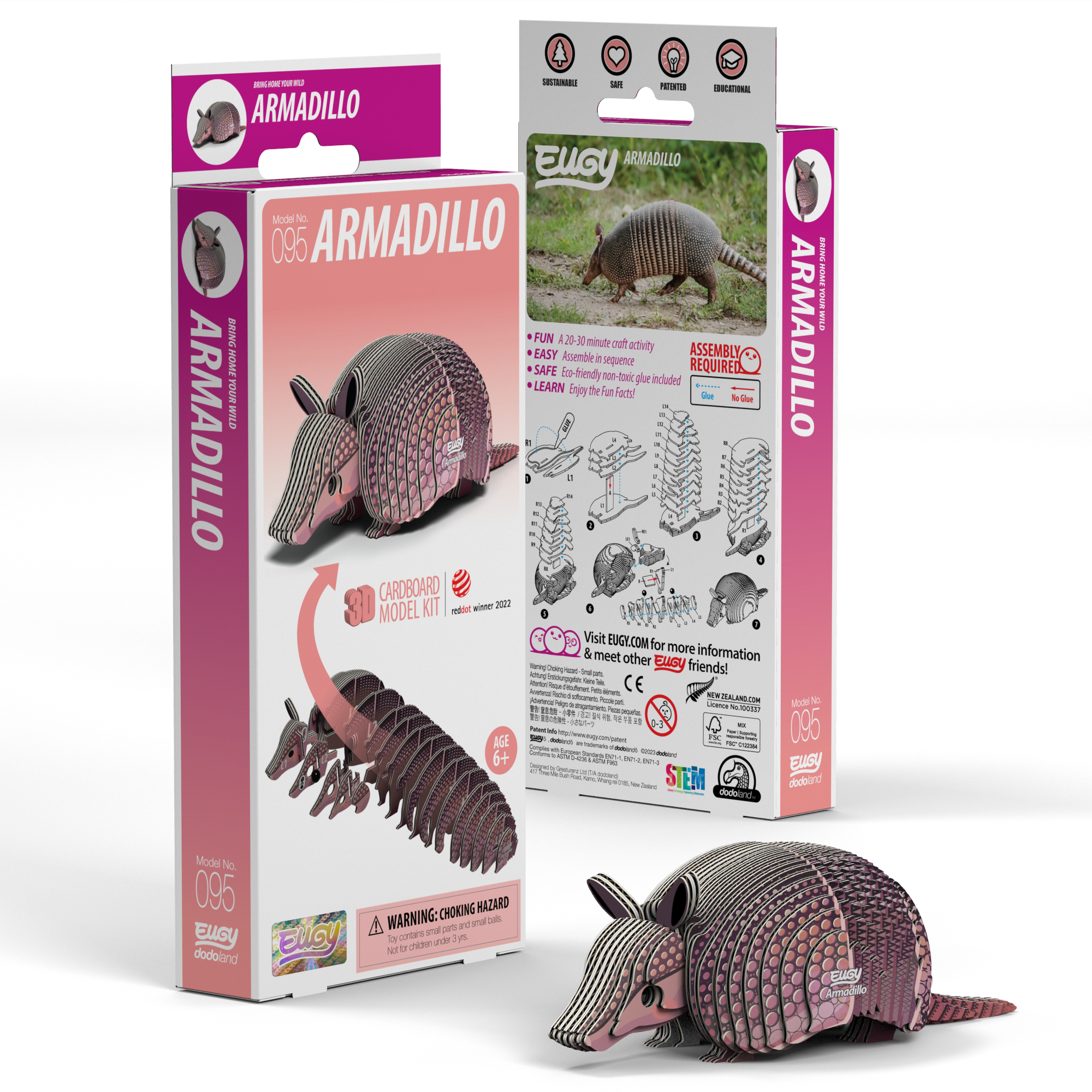 EUGY Armadillo 3D Puzzle | The Forest Store