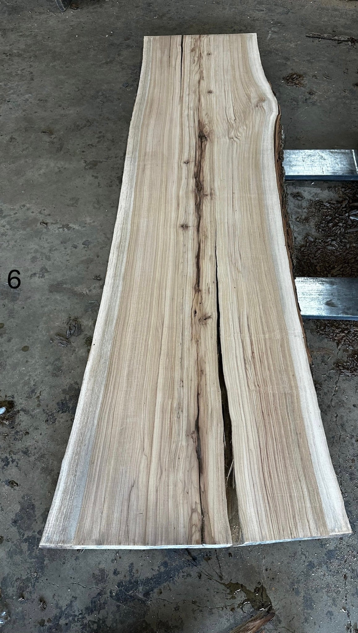Unfinished Live Edge Pecan Slab (ULES-2357) | The Forest Store
