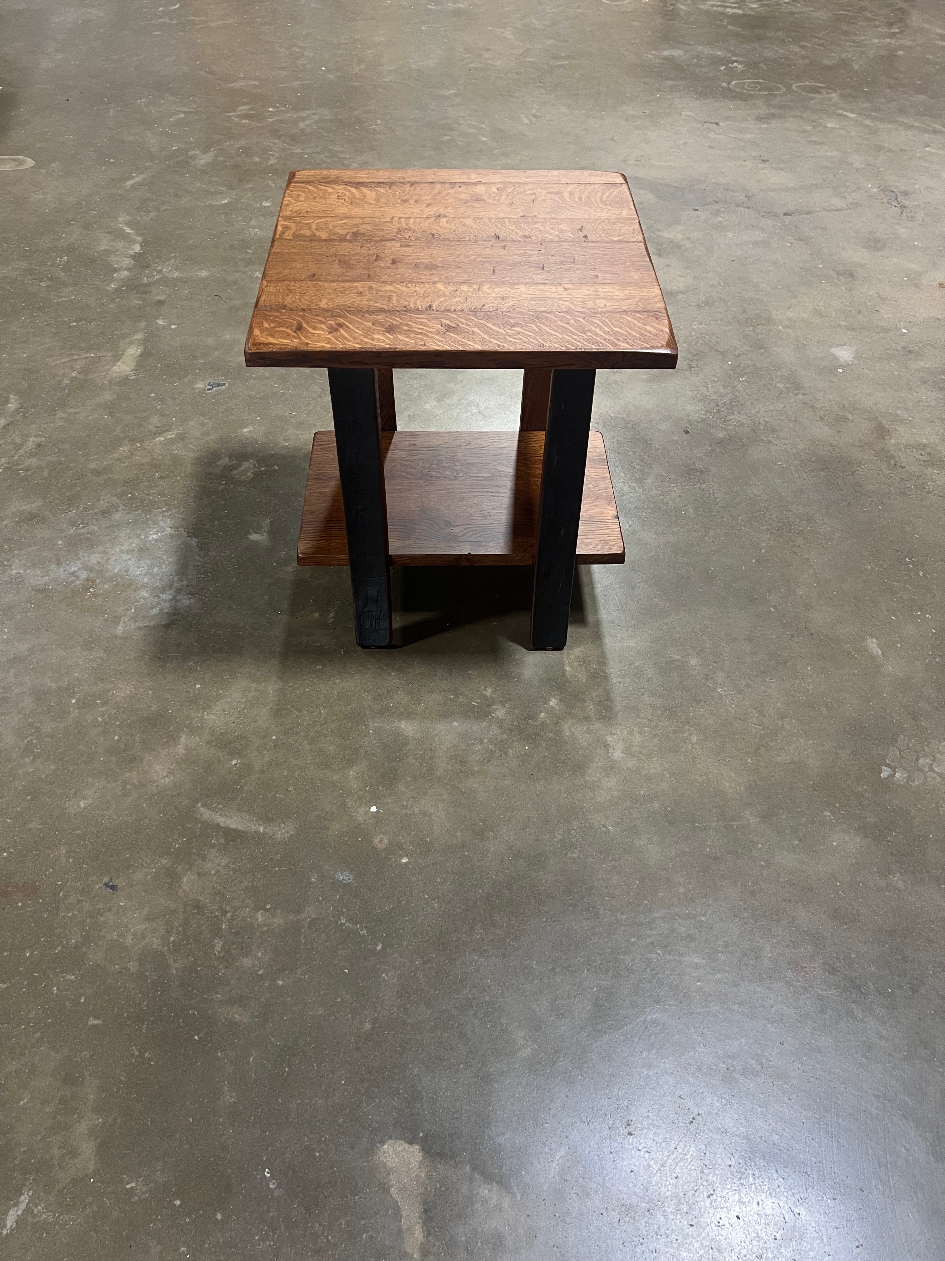 Square Quartersawn White Oak End Table | The Forest Store