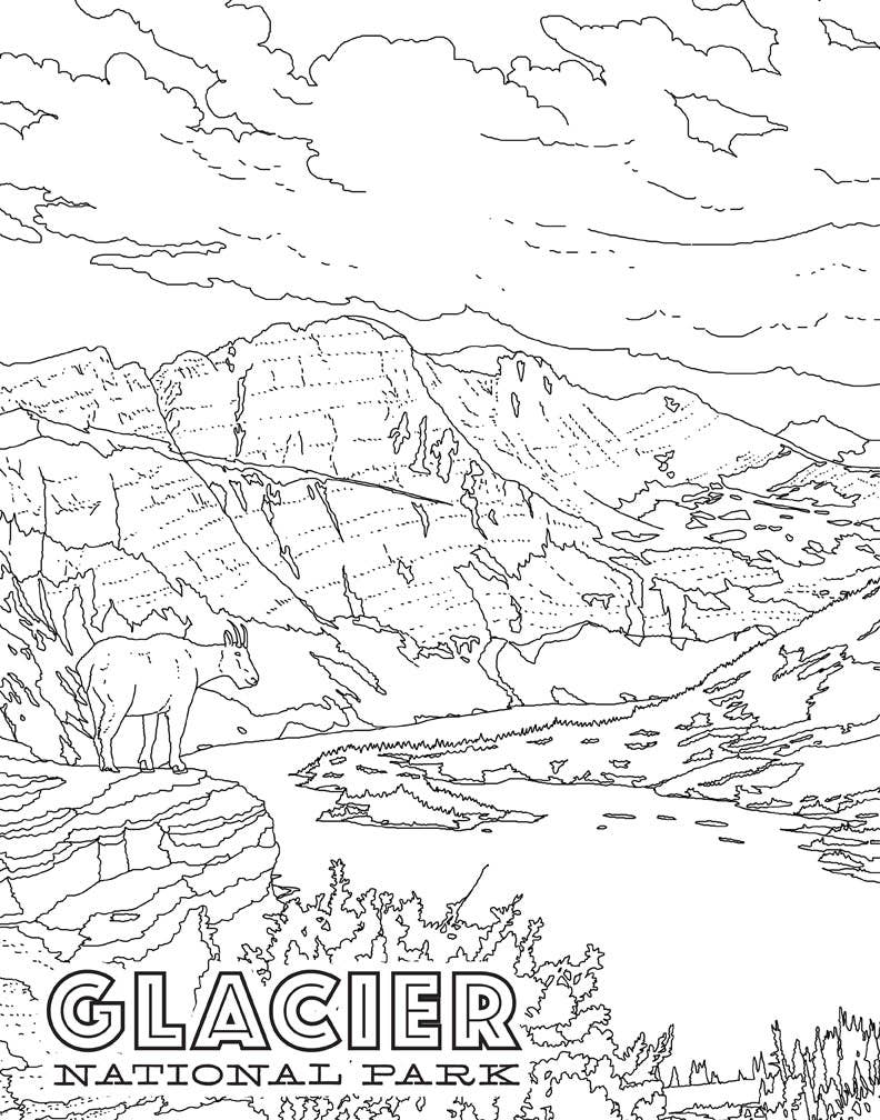 Insight Editions - The National Parks Poster Coloring Book | The Forest ...