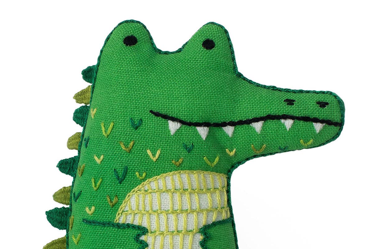 Kiriki Press - Alligator - Embroidery Kit | The Forest Store