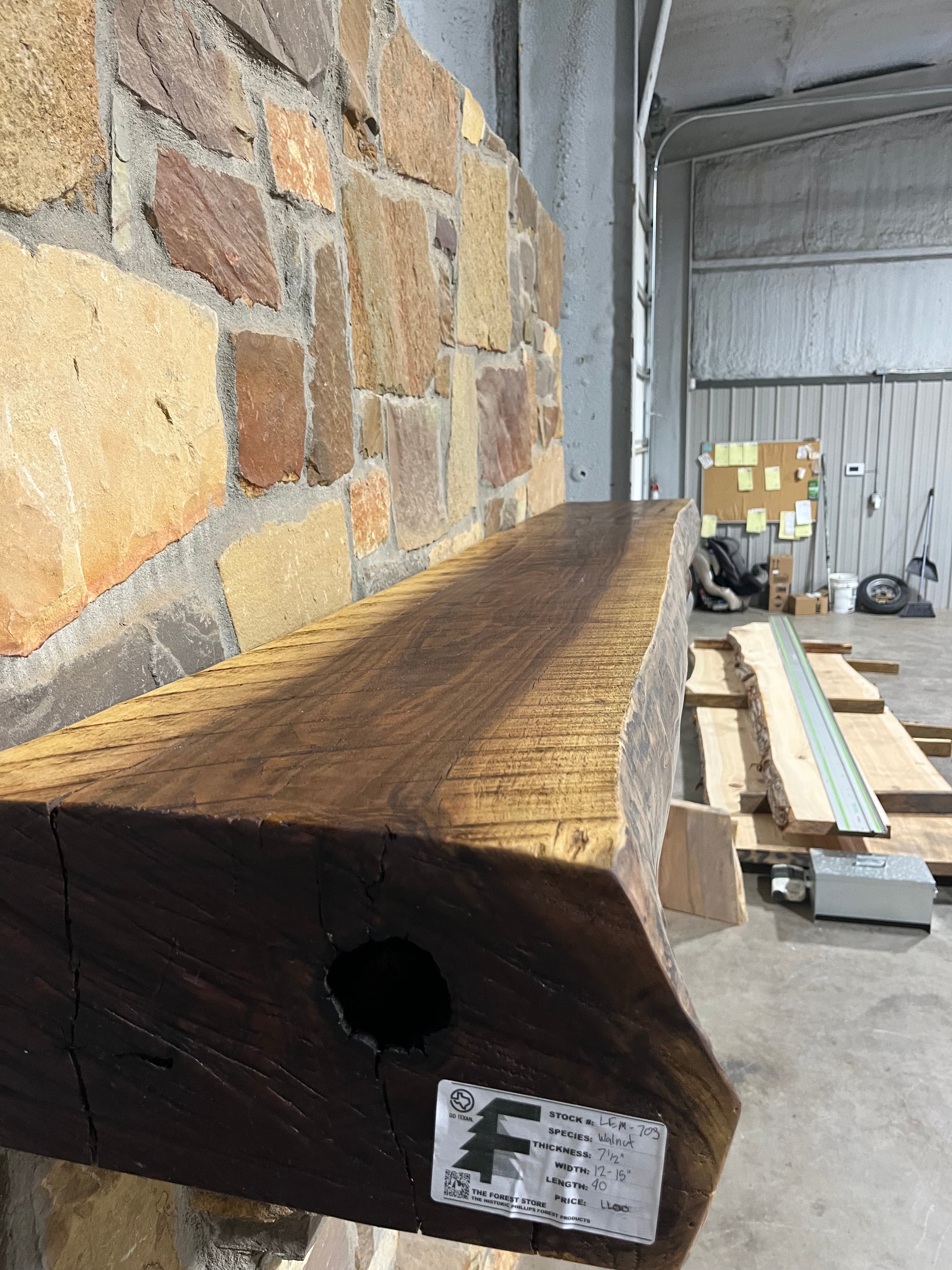 Live Edge Fireplace Mantels | The Forest Store