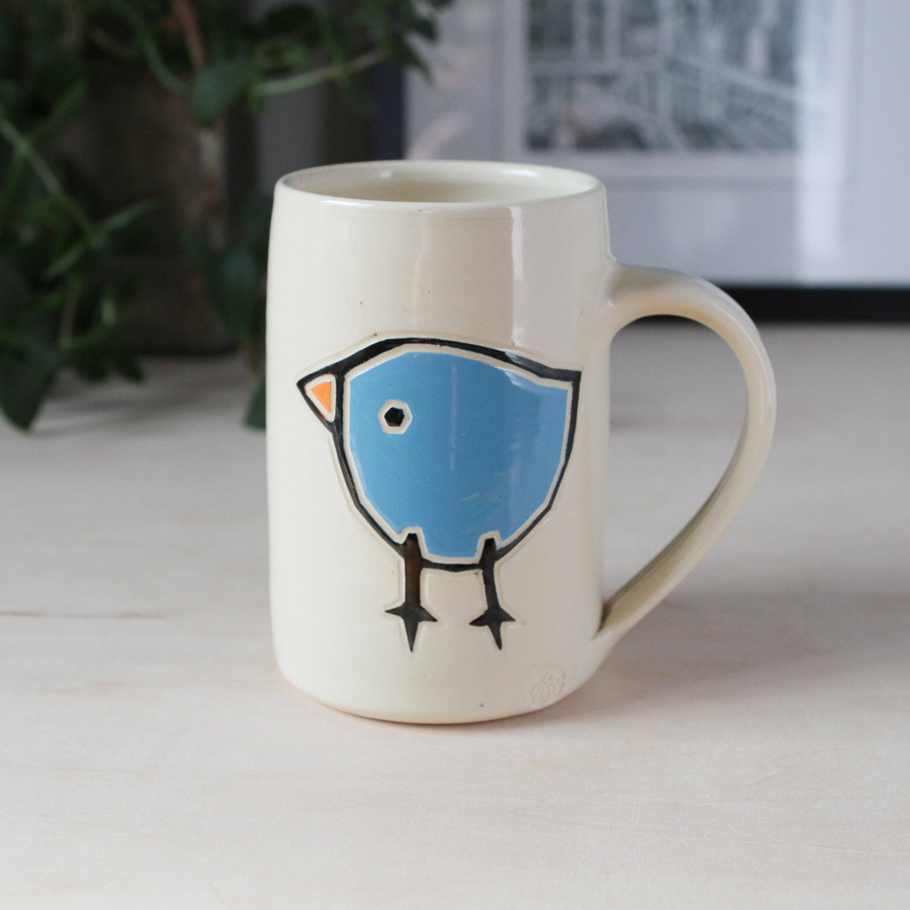 Susan Stone Design - Bird Mug: Blue | The Forest Store