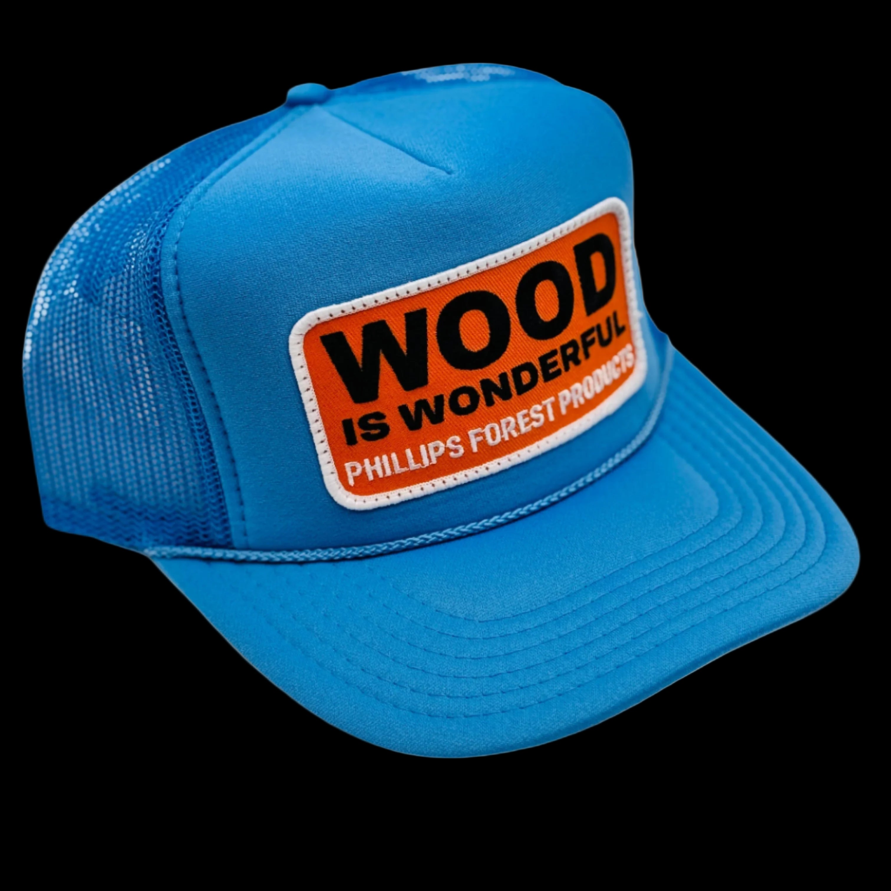 Wood Is Wonderful Baby Blue Otto Trucker Patch Hat | The Forest Store