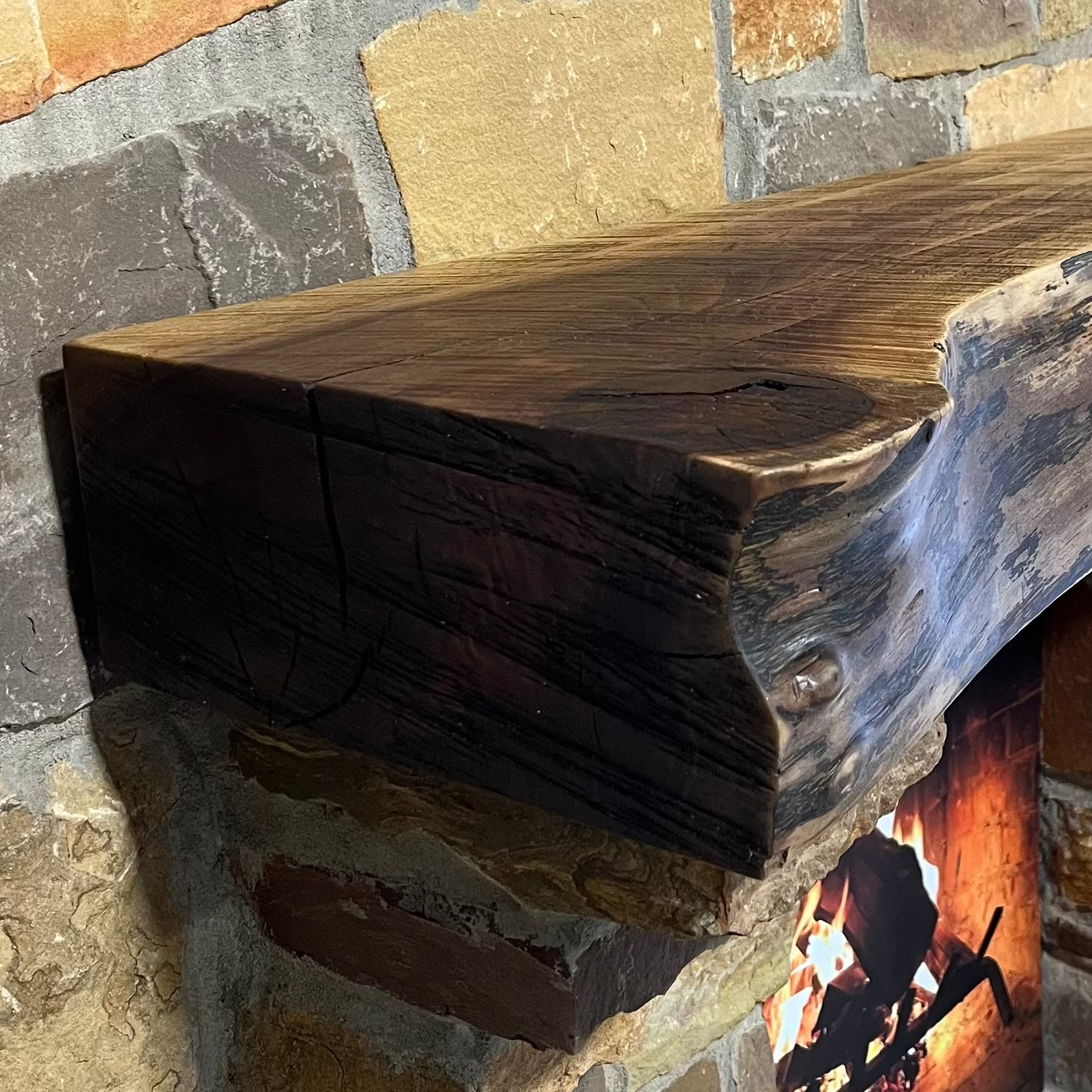 Live Edge Fireplace Mantels | The Forest Store