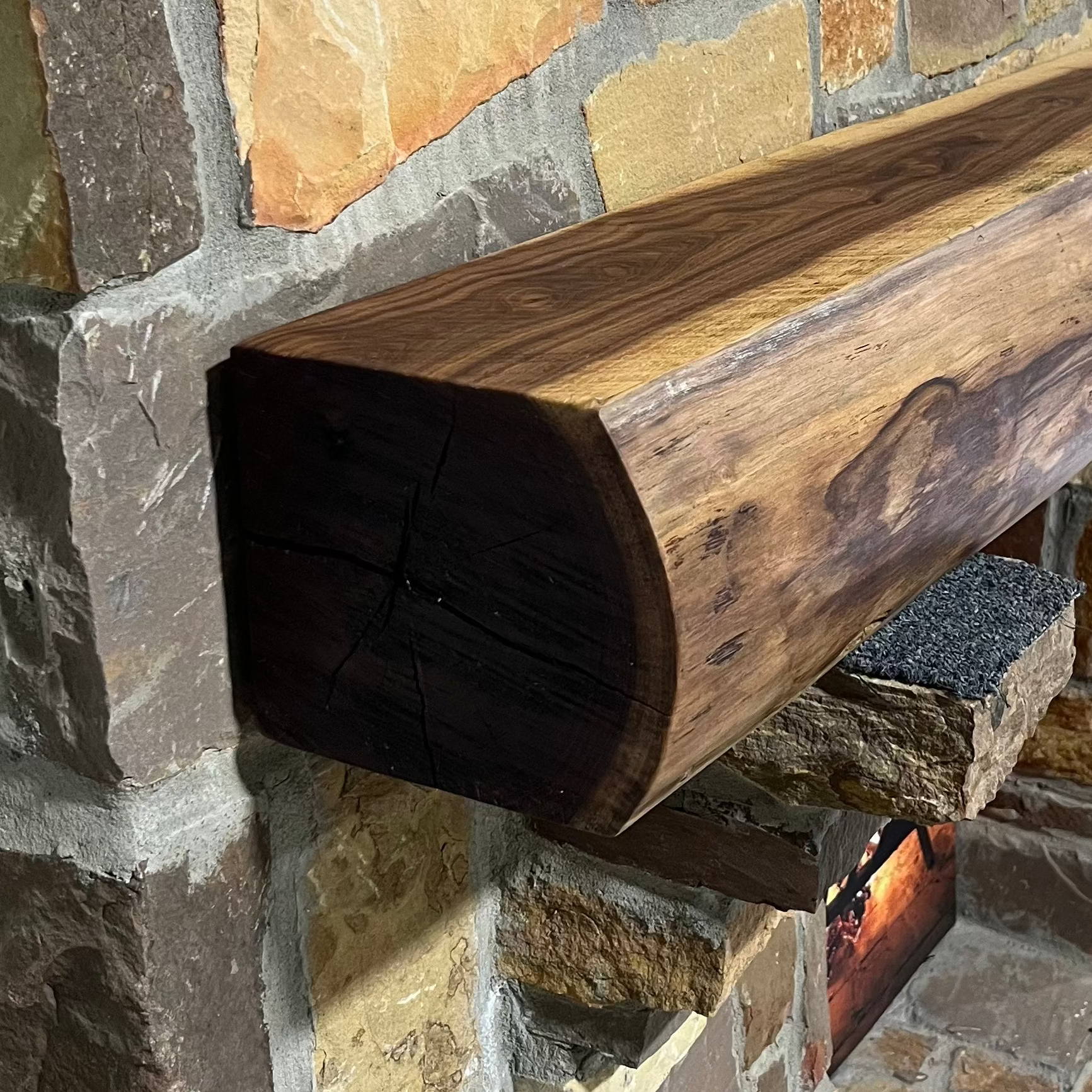 Live Edge Fireplace Mantels | The Forest Store