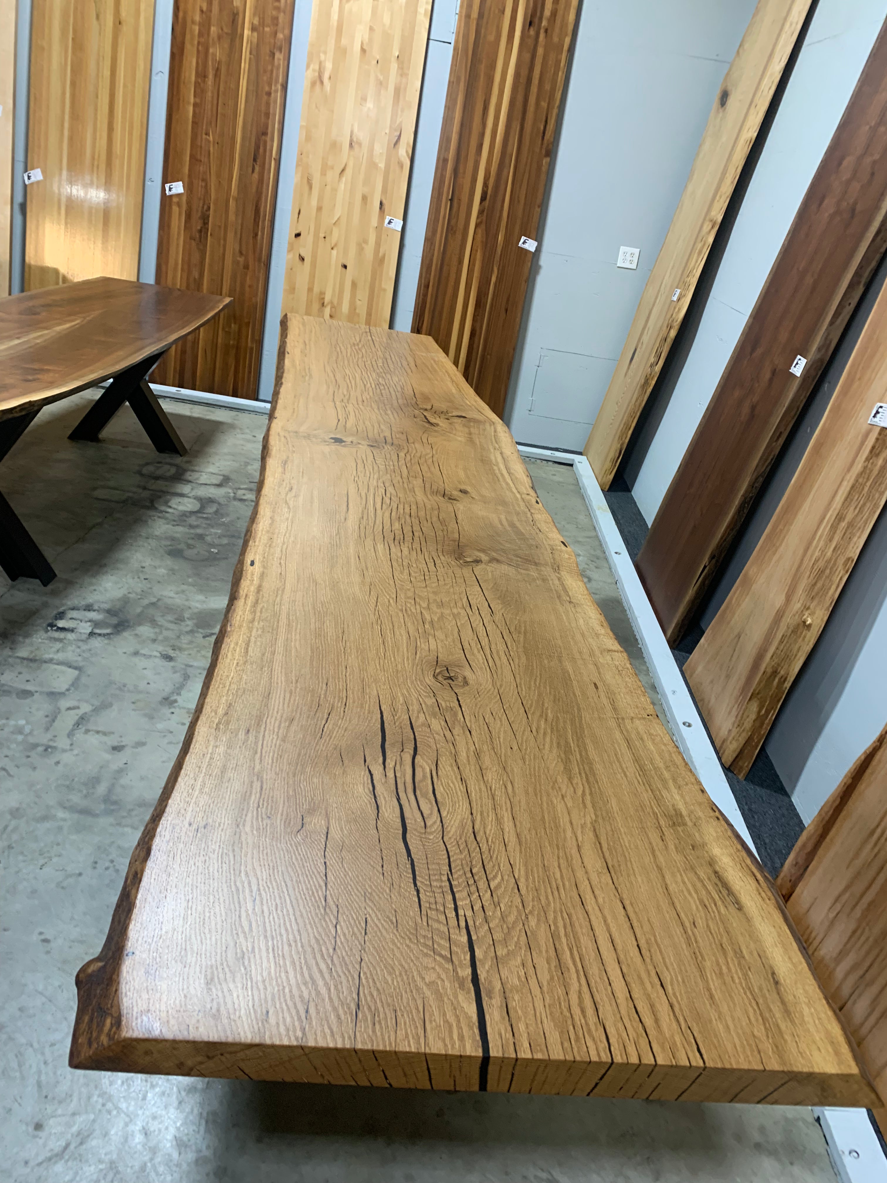 Live Edge Post Oak Slab | The Forest Store